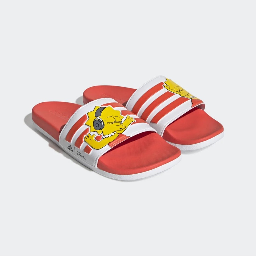 Adidas X The Simpsons Lisa Adilette Comfort Slides - Gem